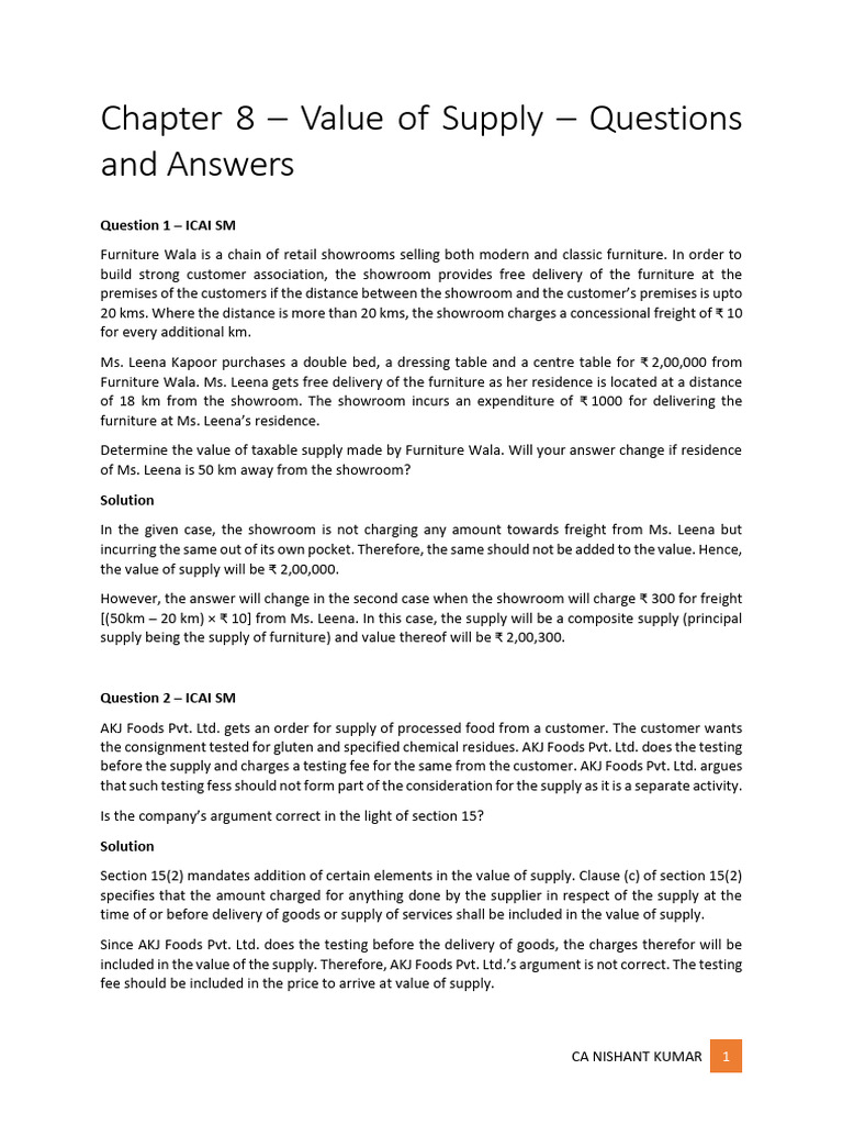 Taxable Supply Value Analysis Guide | PDF | Taxes | Value Added Tax