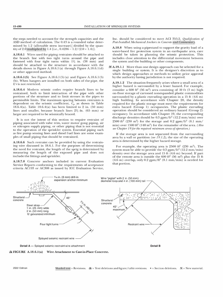 NFPA 13-2022 494 | PDF | Fire Sprinkler System | Mechanical Engineering