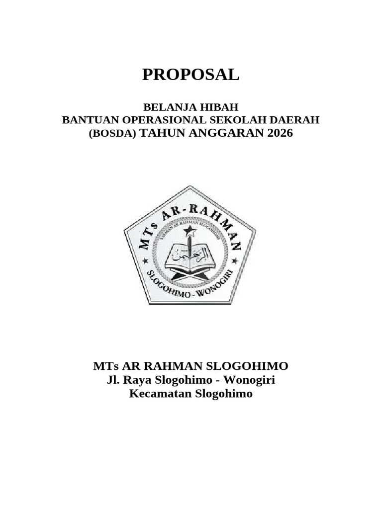 Contoh Proposal Hibah 2026 | PDF