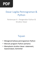 Pertemuan1 Pengenalan Komputer Python | PDF