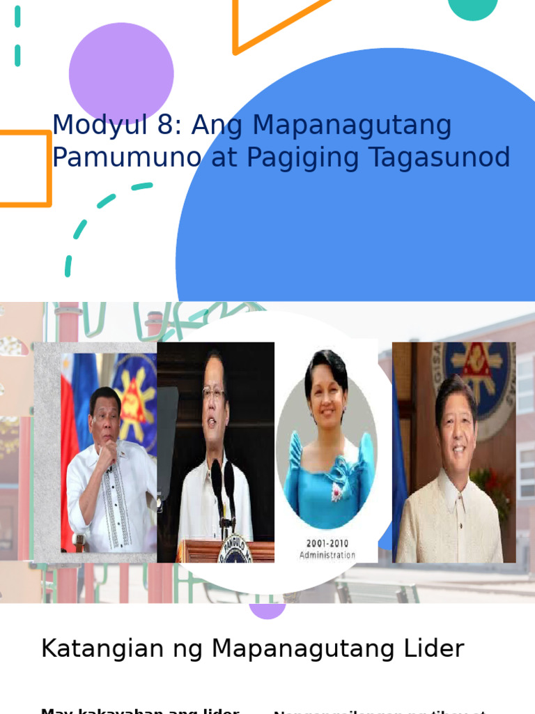 Mapanagutang-Pamumuno FILIPINO PINOY PILIPINO | PDF