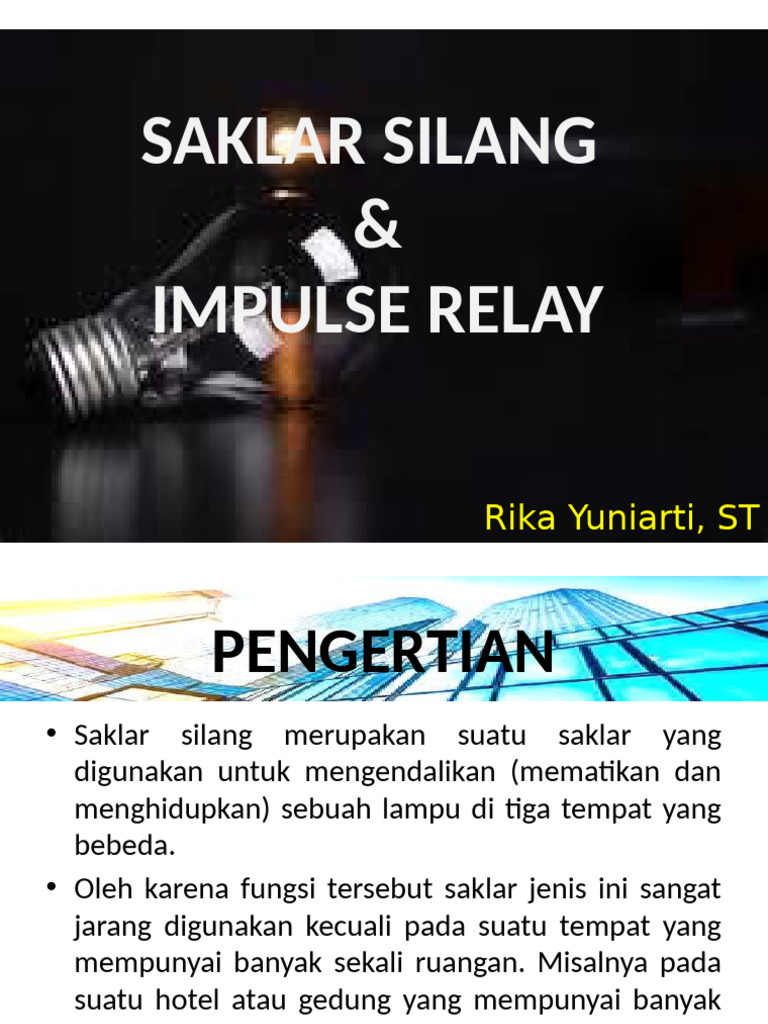 Saklar Silang & Impulse Relay | PDF