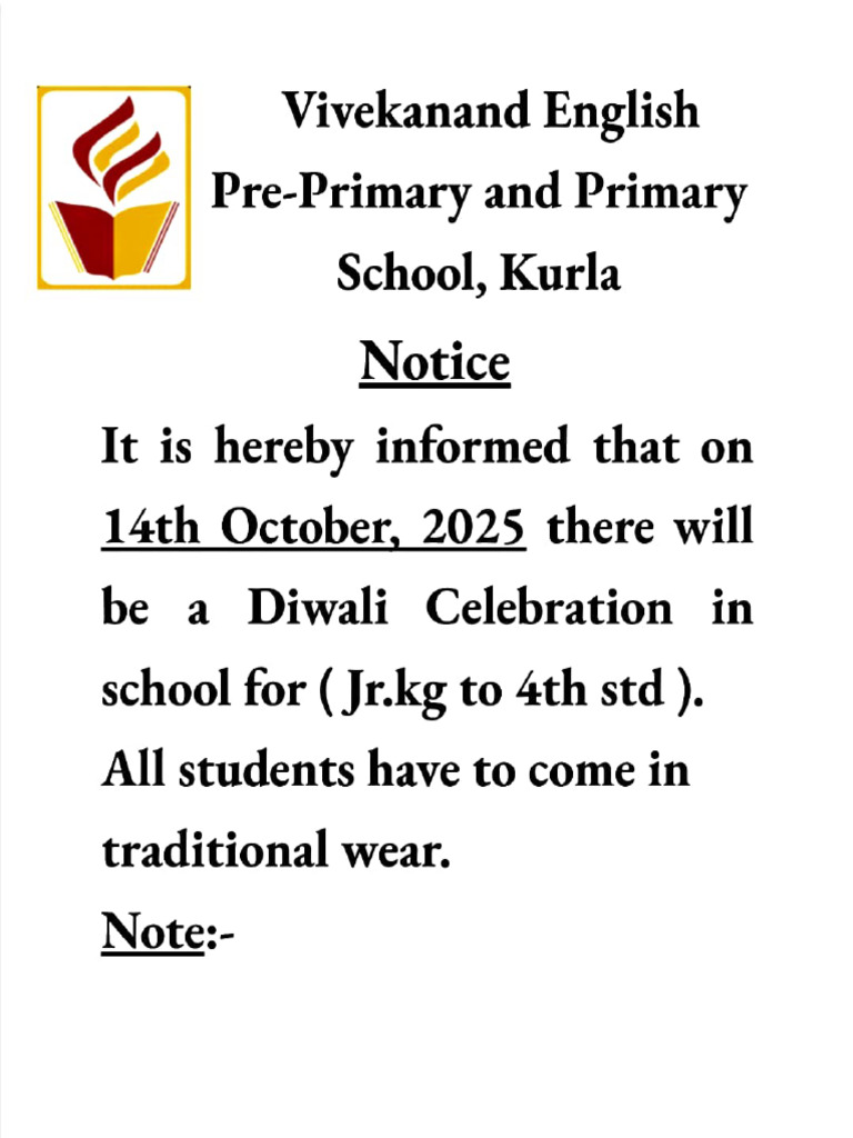 Diwali Party Notice | PDF