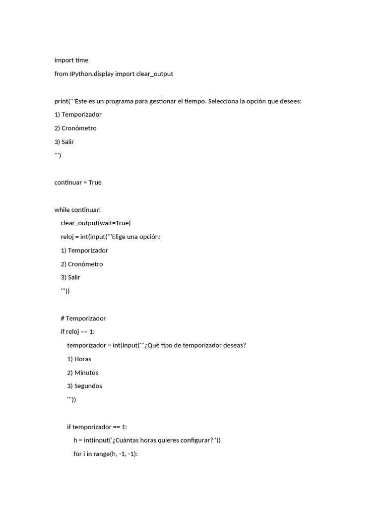 Trabajo Sebastian Paredez 1 | PDF | Horología | Reloj