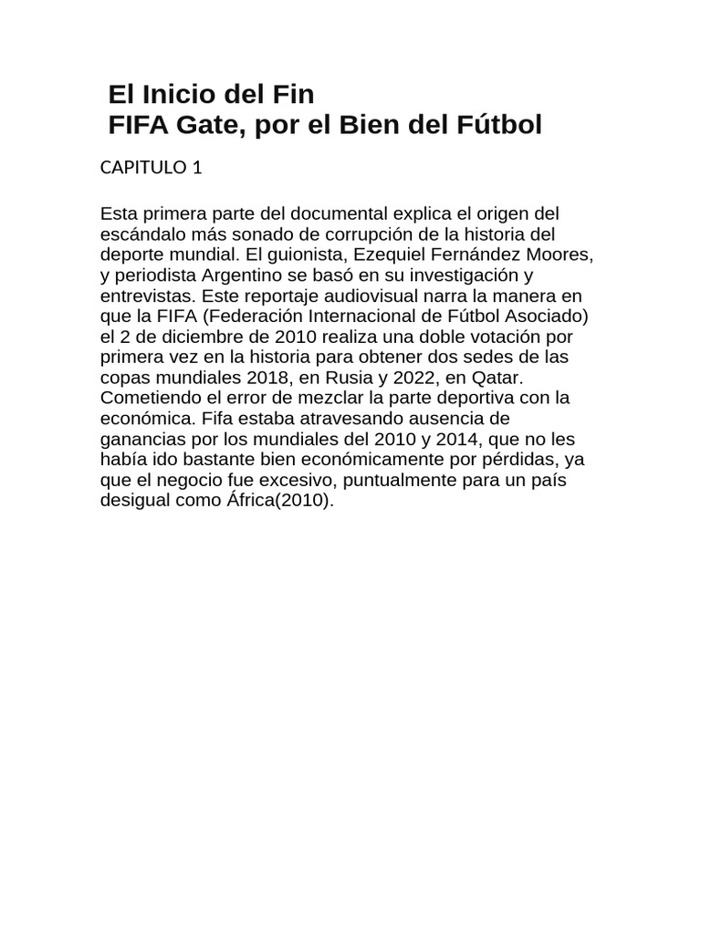 El Inicio Del Fin | PDF