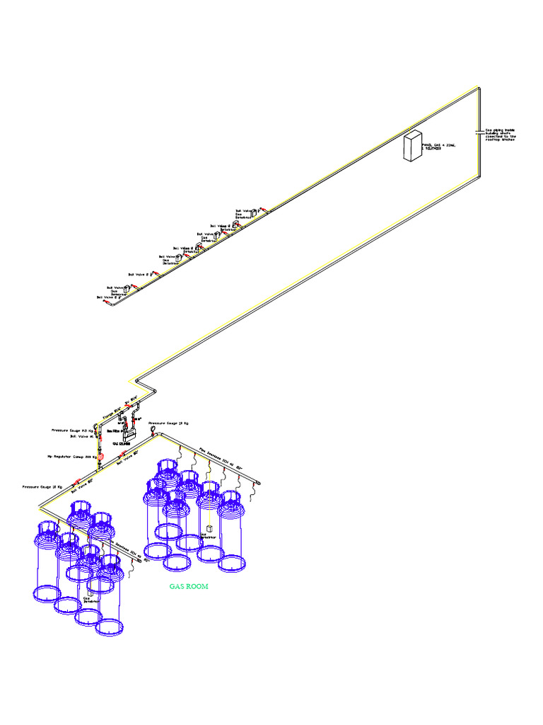 MEP 04 Gas Piping Diagram | PDF
