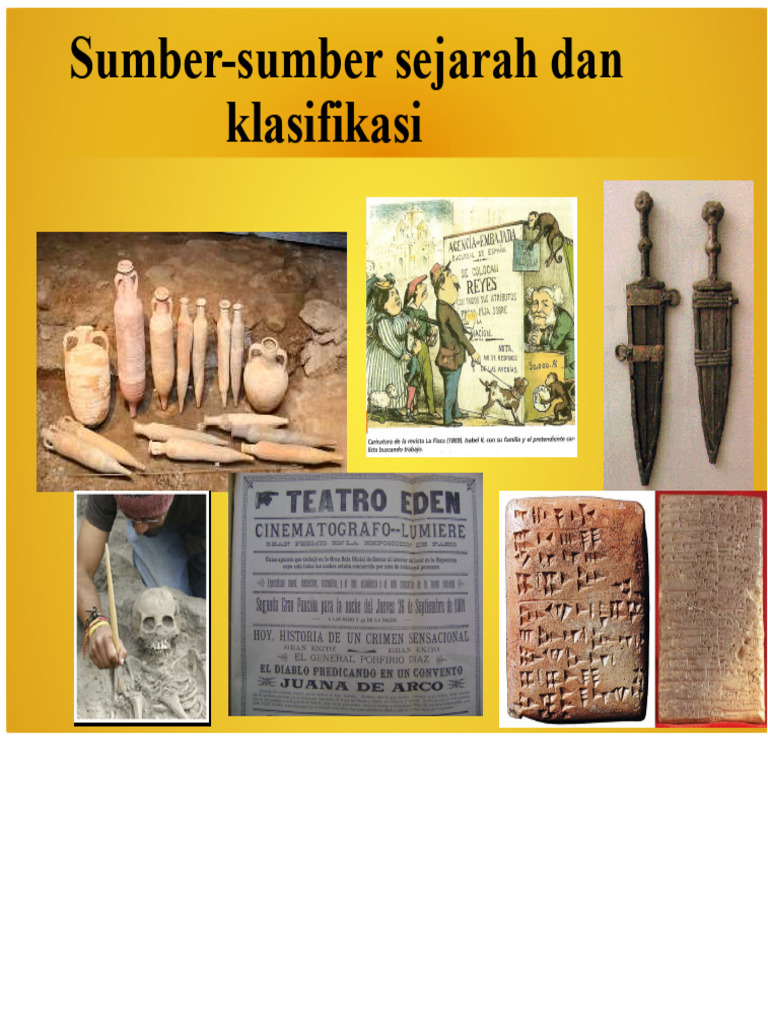Klasifikasi Sumber Sejarah: Primer & Sekunder | PDF