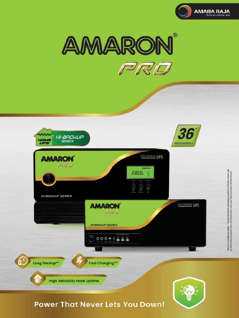 Amaron Sine Wave HUPS Leaflet Optimized | PDF