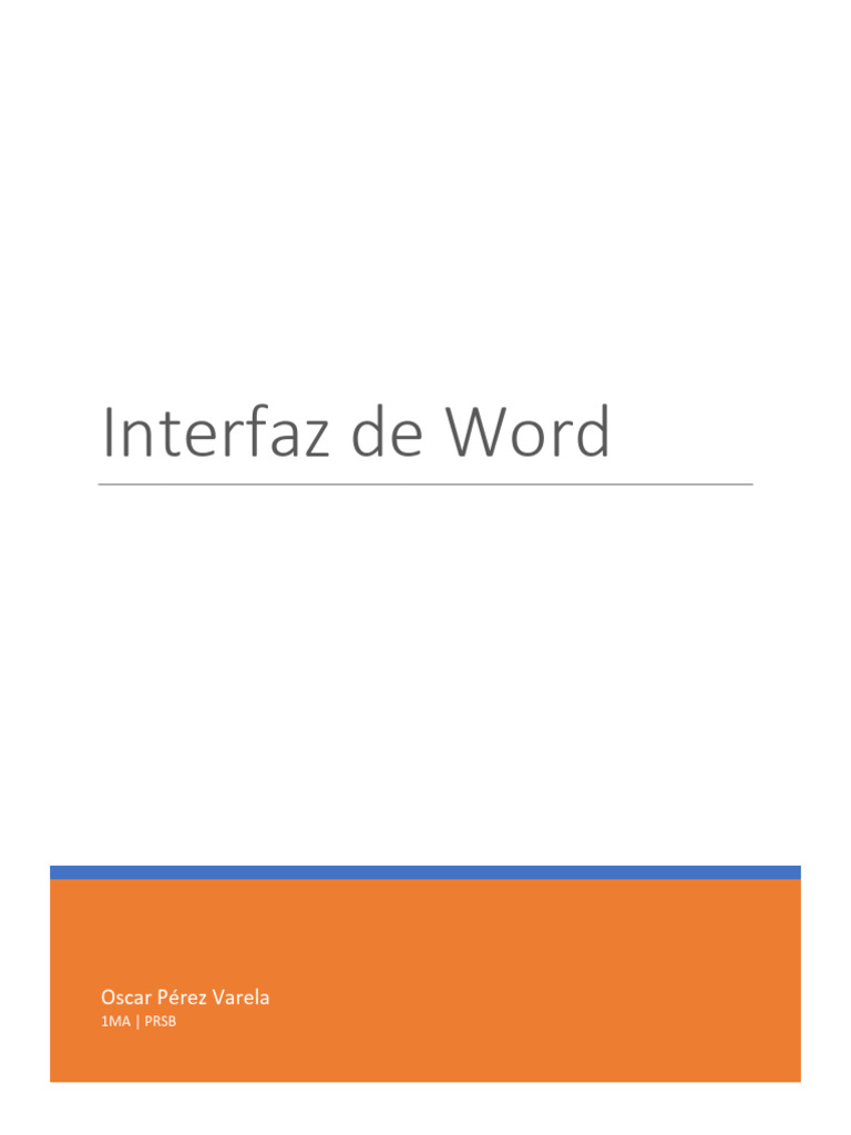 Interfaz de Word Goyo | PDF