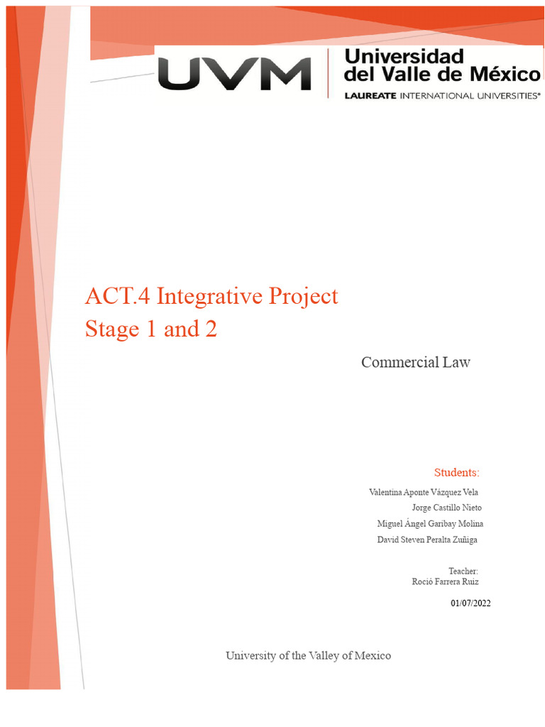 Integrative Project Stage 1 and 2 | PDF | Annulment | Partnership