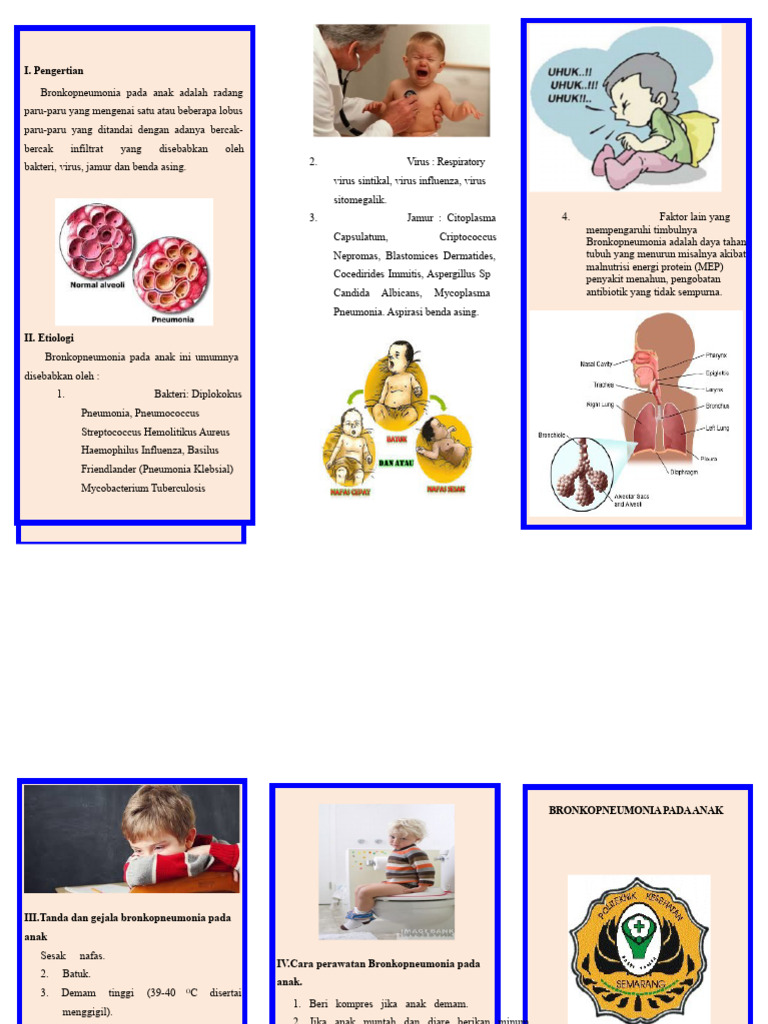 LEAFLET Bronkopneumonia | PDF