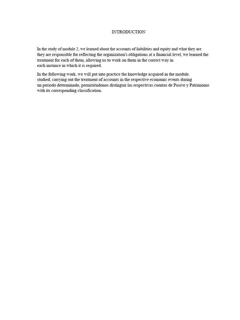 Work M2 Financial Accounting System II | PDF | Debits And Credits ...