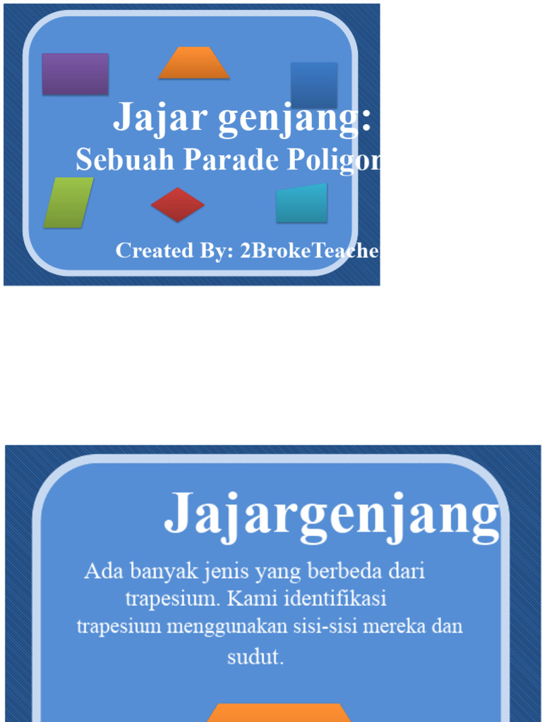 Jajar Genjang: Jenis dan Ciri Poligon | PDF