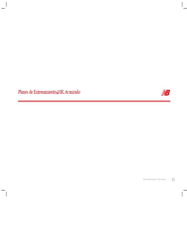 Entrenamiento Avanzado 10k de New Balance | PDF | Formas musicales ...