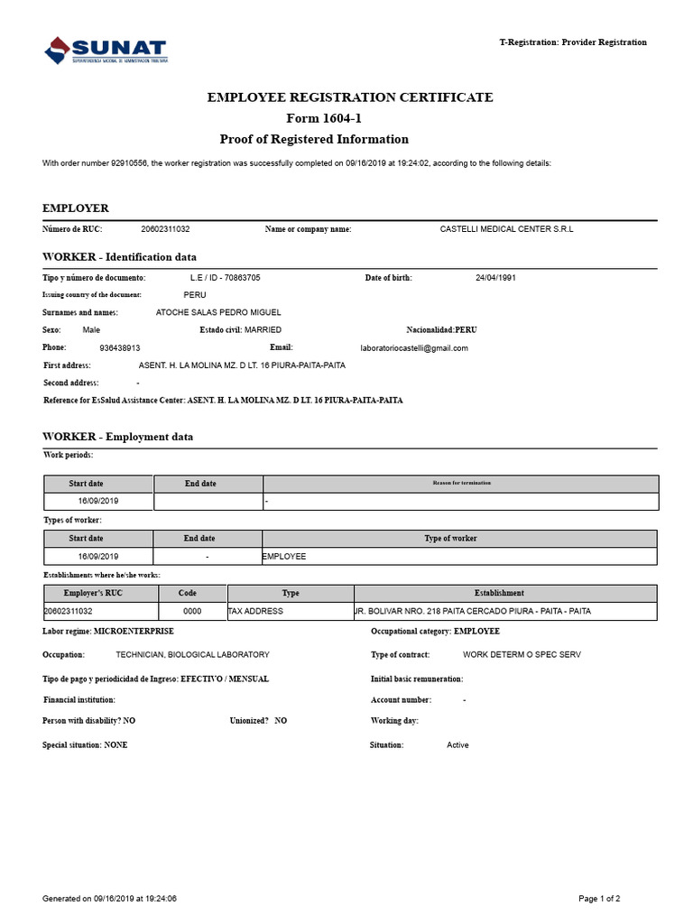Worker Registration Certificate | PDF | Employment | Government Finances