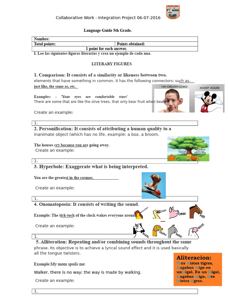 Guide to Language Literary Figures 5 Basic.docx | PDF