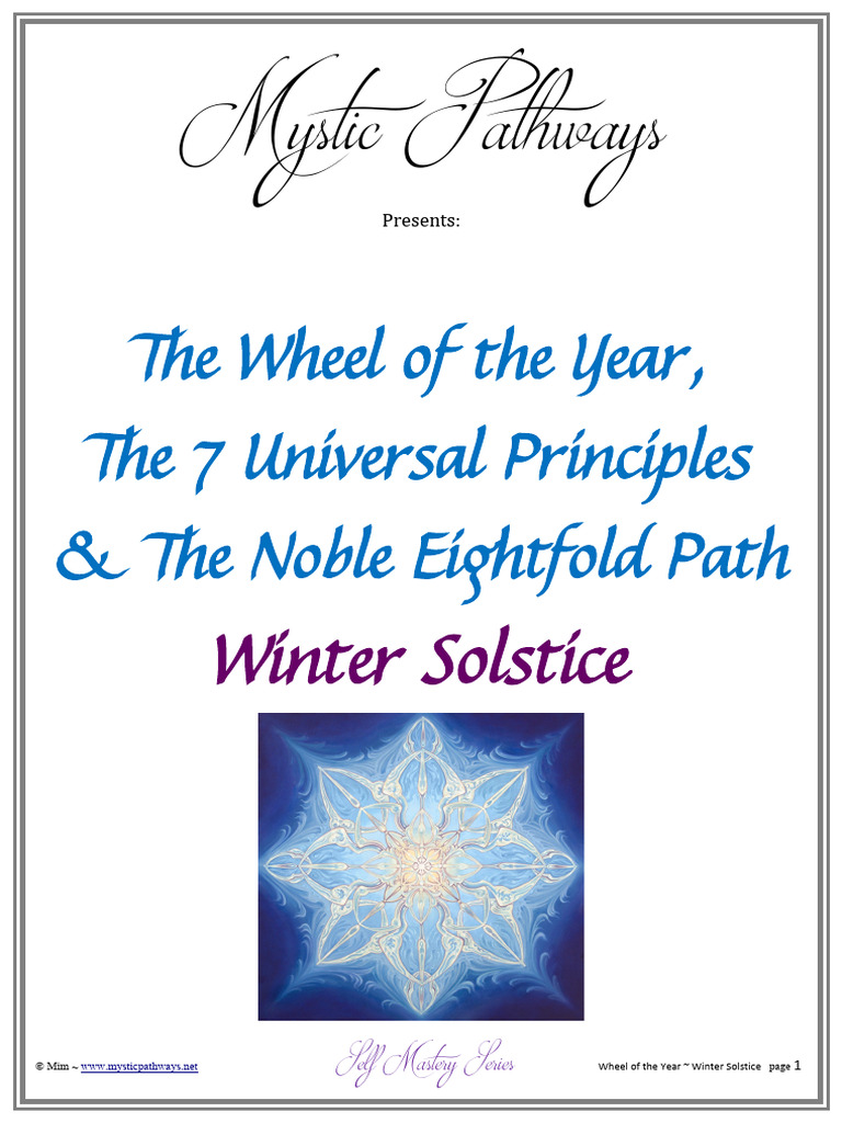 Mystic Pathways Wheel of The Year Winter Solstice | PDF | Mind | Noble ...