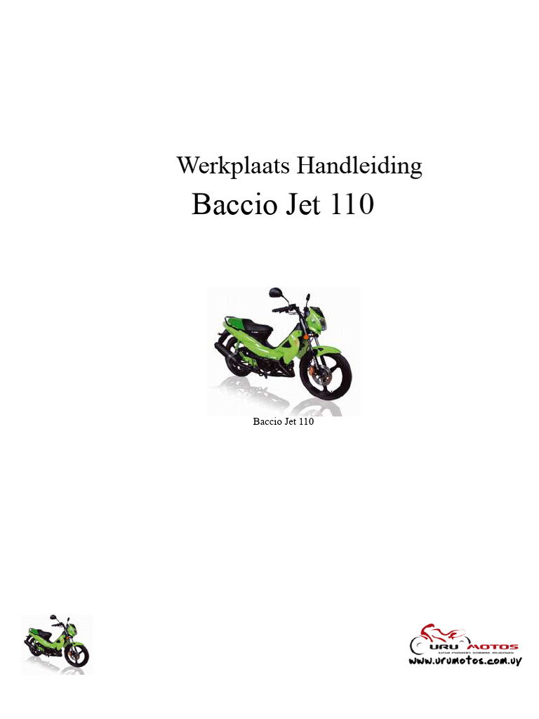 Baccio Jet 110 - Servicehandleiding | PDF