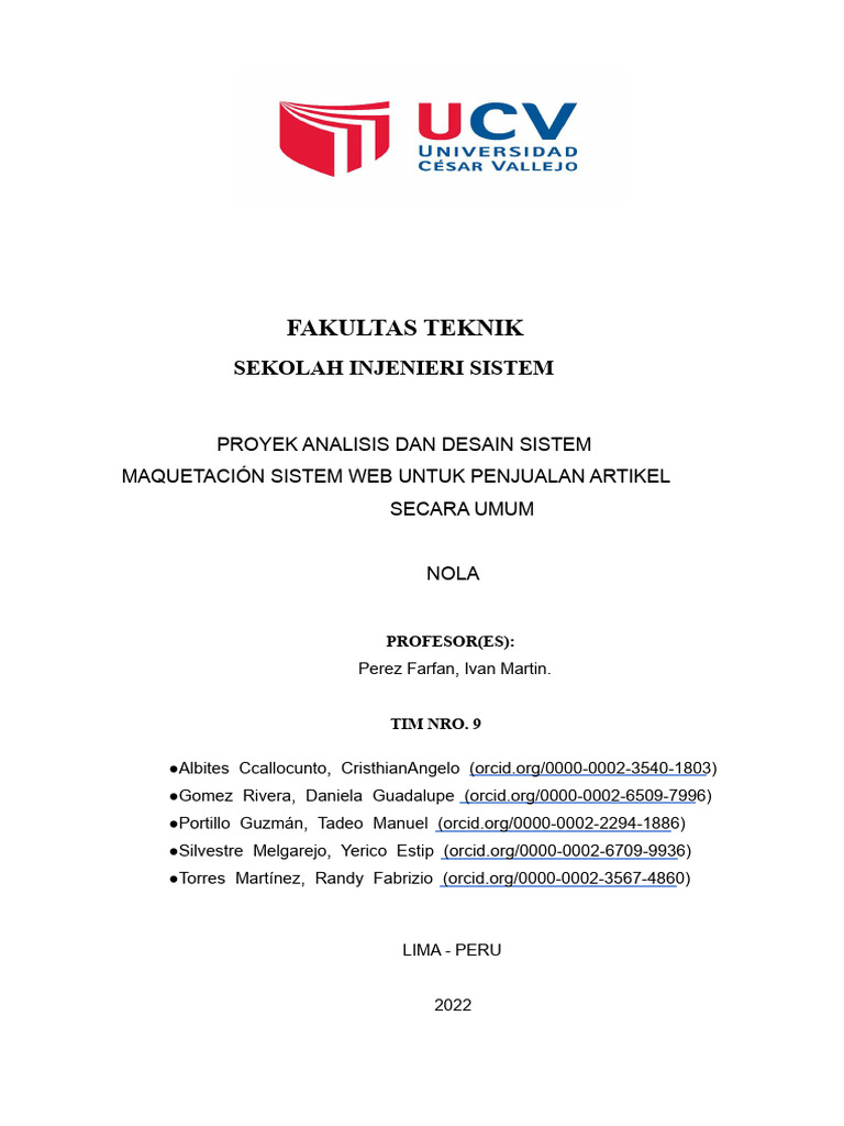 Sistem Web E-Commerce untuk Nescu | PDF