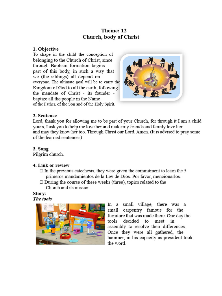 The Church, mystical body of Christ (Theme 12) | PDF | Eucharist ...