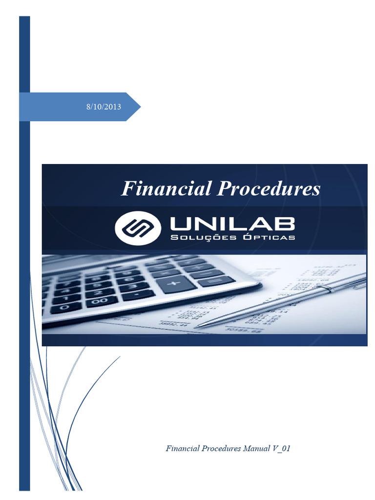 Financial Procedures Manual V - 01 | PDF | Accounts Payable | Receipt
