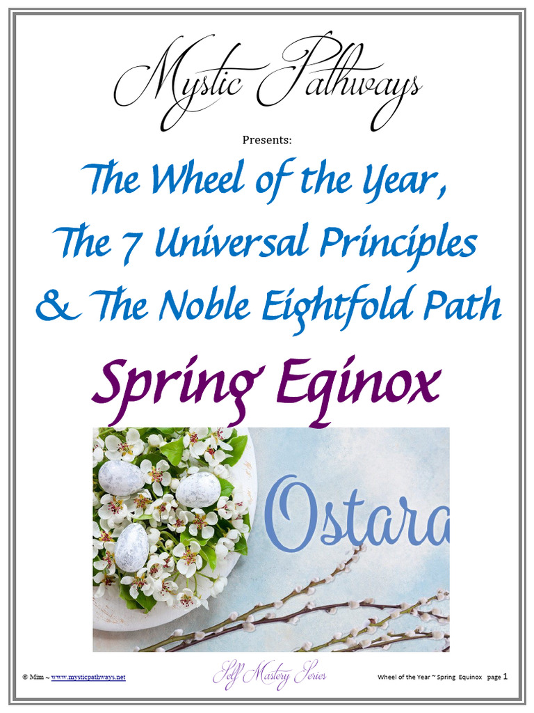 Mystic Pathways Wheel of The Year Spring Equinox | PDF | Wheel Of The ...