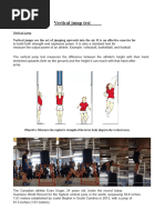 Sargent Vertical Jump Test Guide | PDF
