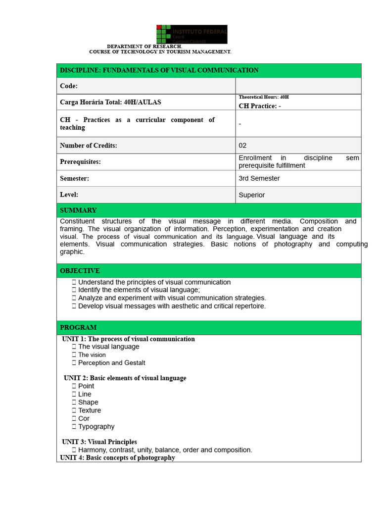 FUNDAMENTALS OF VISUAL COMMUNICATION | PDF | Composition (Visual Arts ...