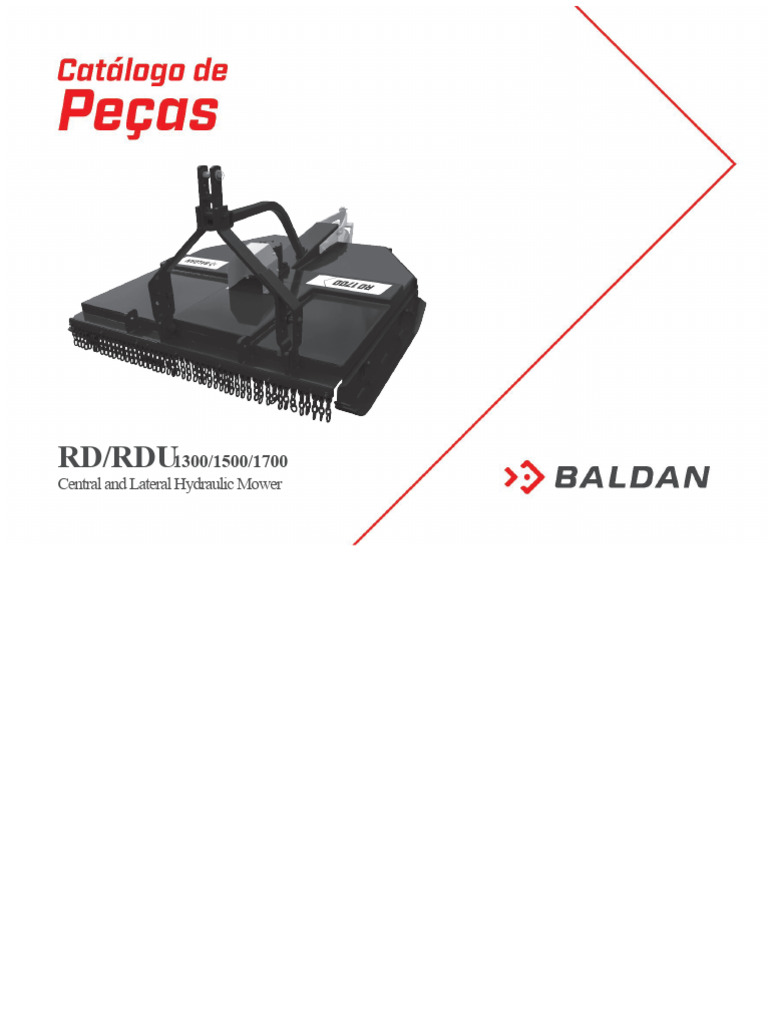 Baldan Brush Cutter RD 1300 1500 1700 | PDF | Screw | Nut (Hardware)