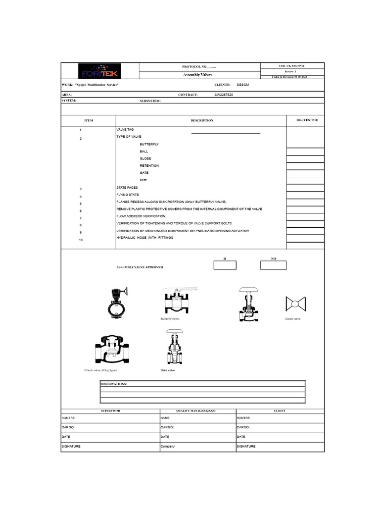 Valve Assembly Protocol Rev 1 | PDF | Valve | Machines