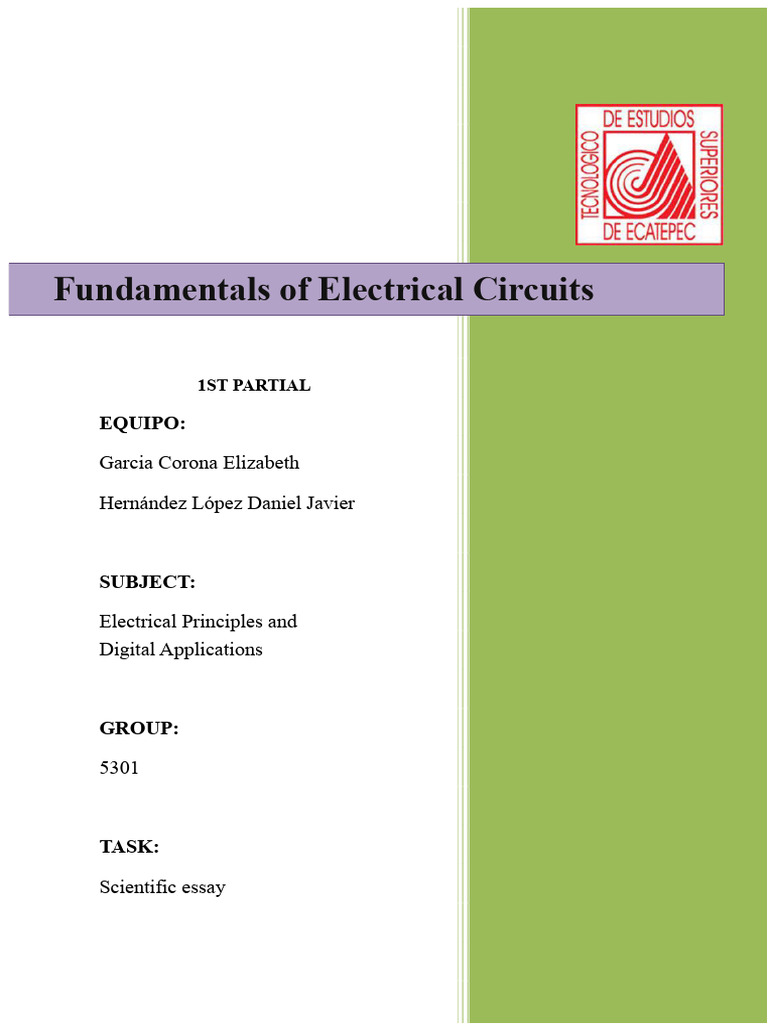 Fundamentals of Electric Circuits Explained | PDF | Electric Current ...