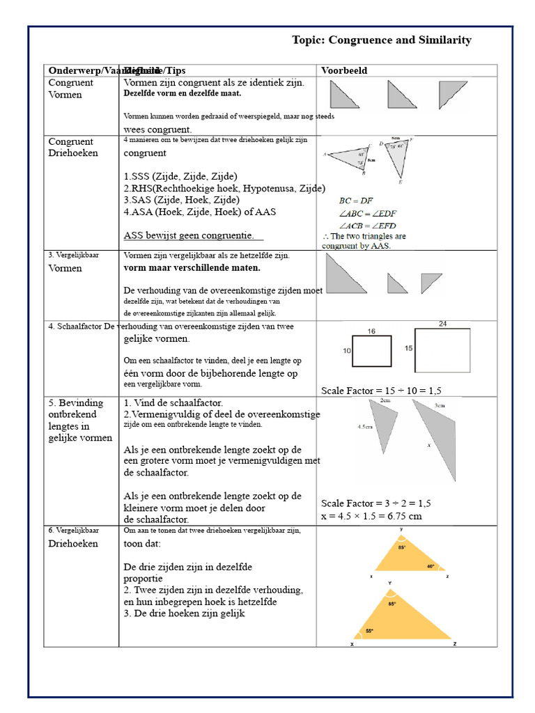 Wiskunde-Y9-Congruentie-en-Gelijkheid | PDF