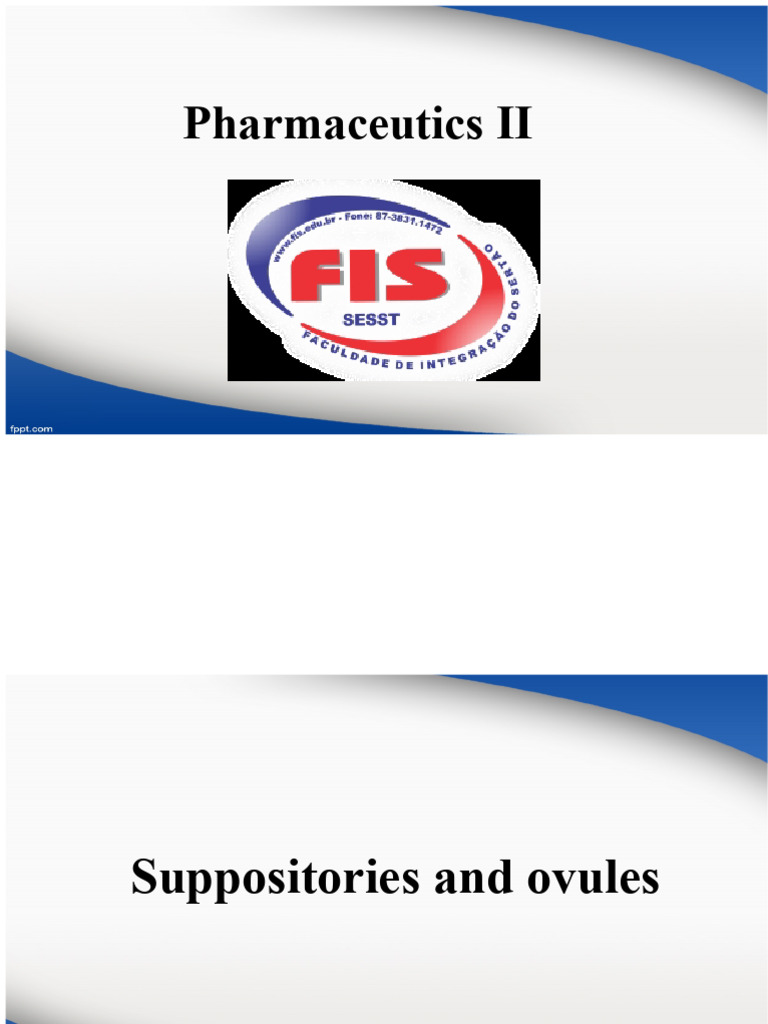 Understanding Suppositories and Ovules | PDF | Polyethylene Glycol | Rectum