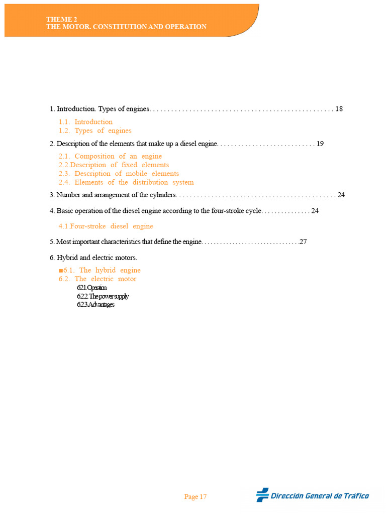 TOPIC 2 - THE ENGINE. CONSTITUTION AND OPERATION | PDF | Internal Combustion Engine | Engines