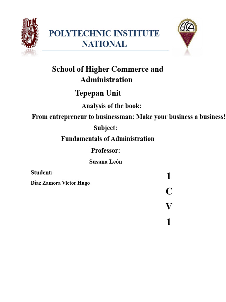 From Entrepreneur To Businessman | PDF