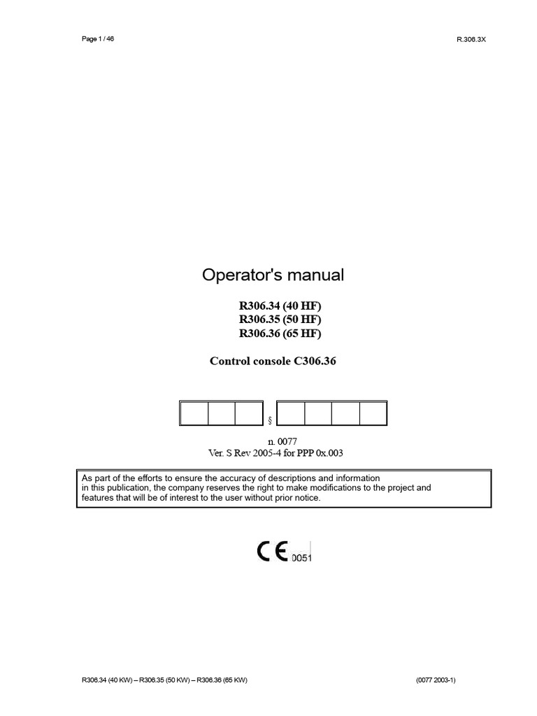 MANUAL_OPERATOR_CONSOLE_C306.36_ENG | PDF | Command Line Interface | Vacuum Tube