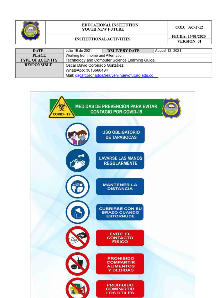 Technology and Computer Science. Grade 10. Guide No. 2. Second Term ...