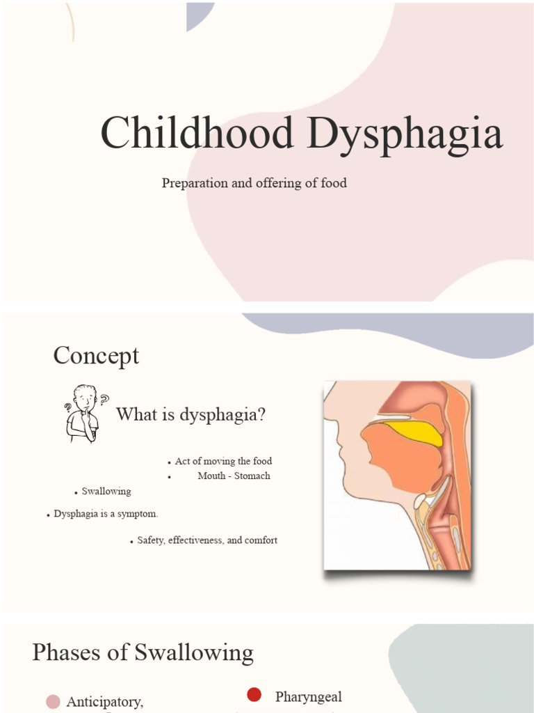 Understanding Childhood Dysphagia | PDF | Human Diseases And Disorders ...