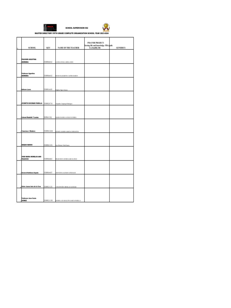 PDA For 5th and 6th Grade To Take 3rd Trimester Exam. | PDF | Mexico