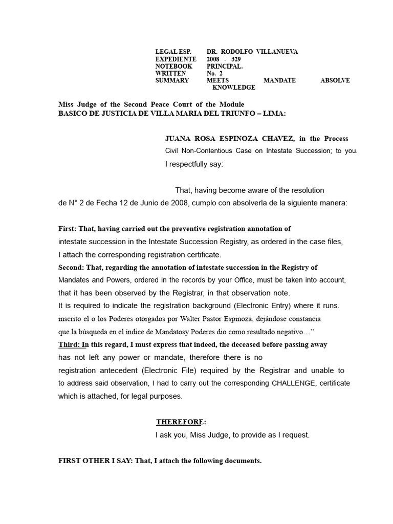 Acquiesce Knowledge of Observance of Mandates and Powers | PDF ...
