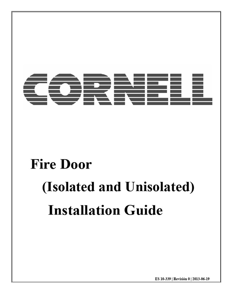 Fire Door Installation Guide | PDF | Nut (Hardware) | Door