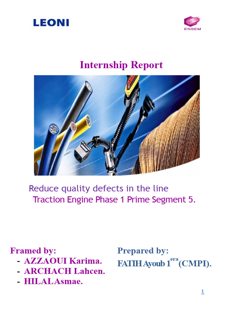 Internship Report Leonipdf 59bc7e871723dde9e816d6d7 | PDF | Electrical ...