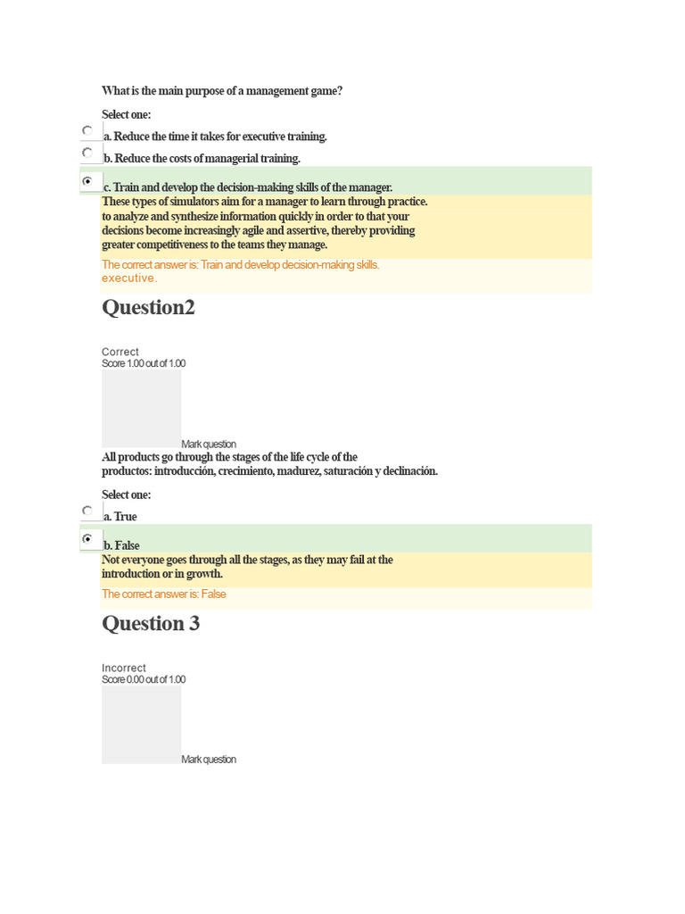 Managerial Game Evaluation | PDF | Decision Theory | Economies