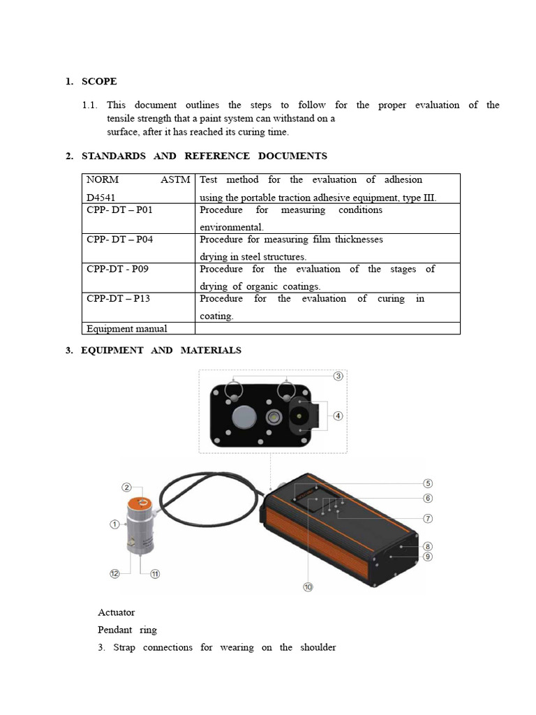 Pull Off Adhesion Test Procedure | PDF | Adhesive | Adhesion