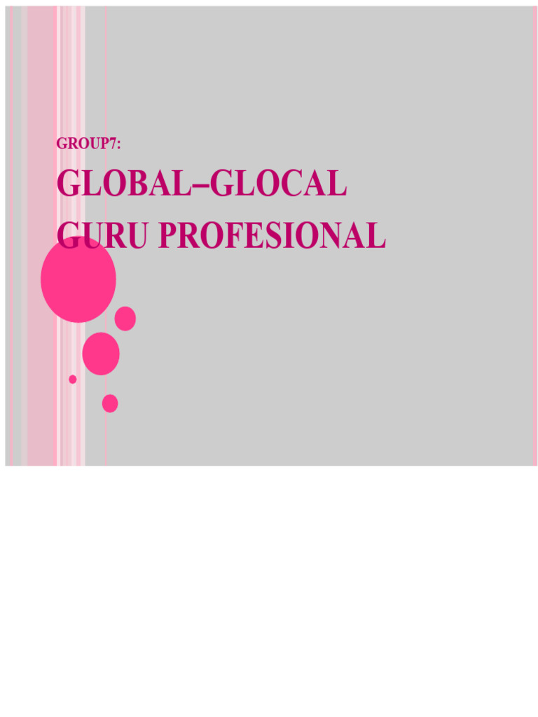 Guru Profesional Global dan Glokal | PDF