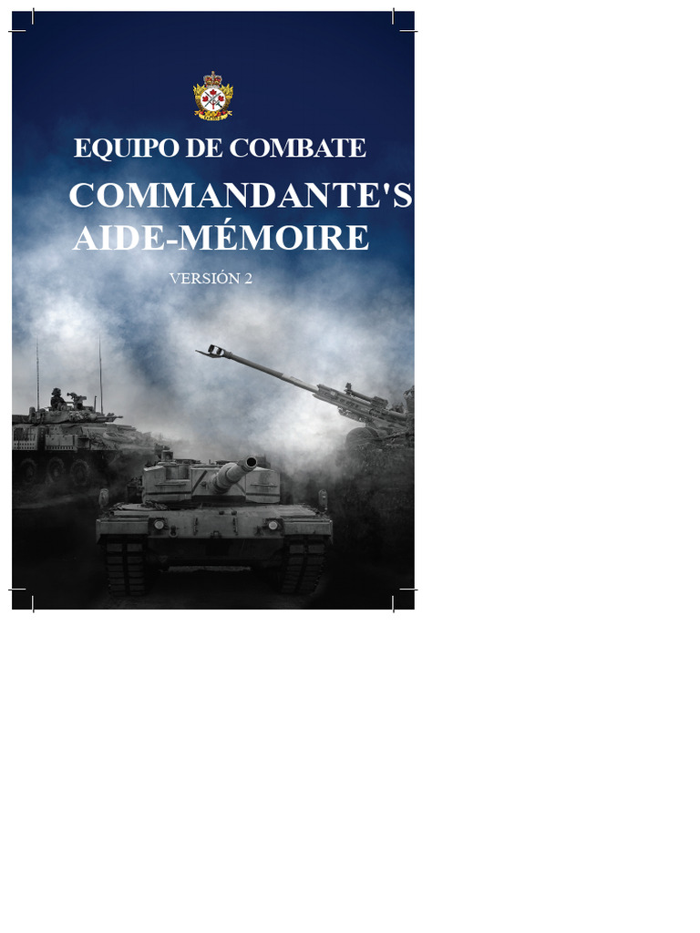 Memorando del Ayudante del Comandante del Equipo de Combate IMPRESIÓN ...