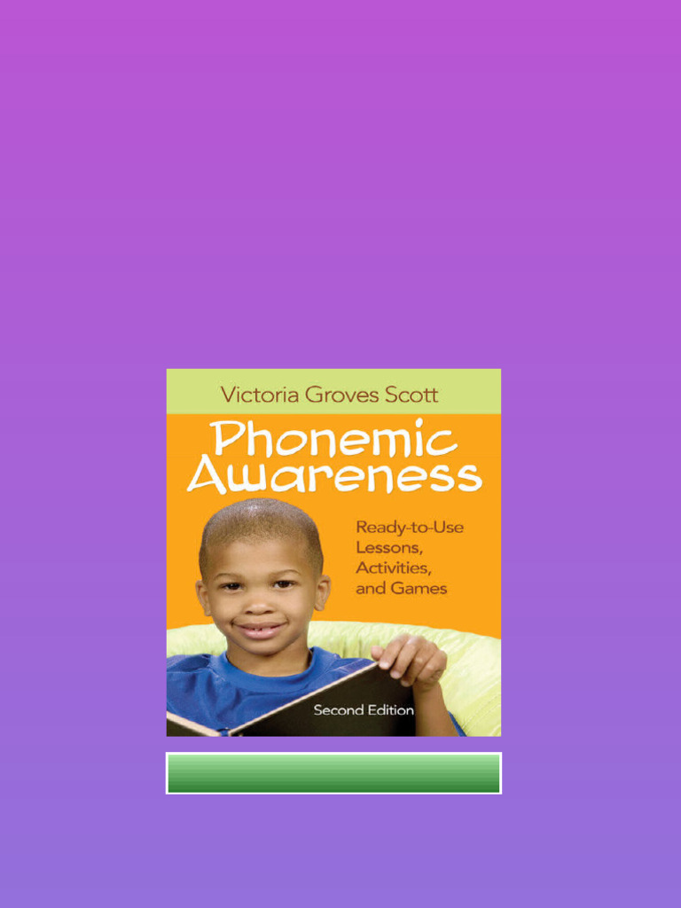 Phonemic Awareness Readytouse Lessons Activities And Games 2nd Edition ...