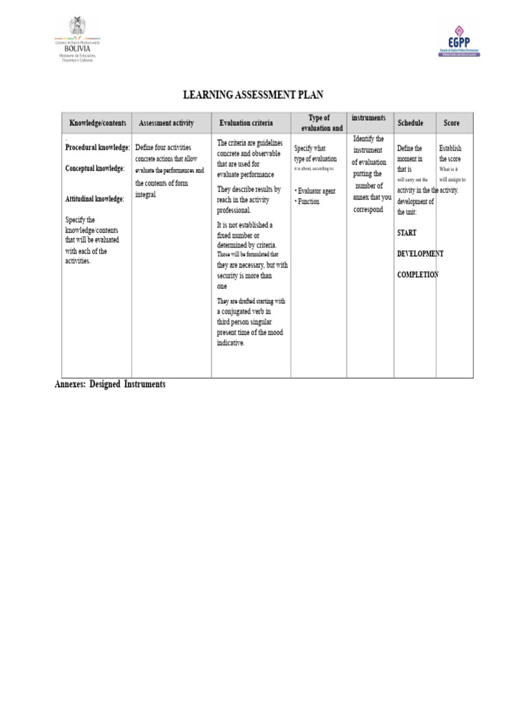 Structure EVALUATION PLAN | PDF | Evaluation
