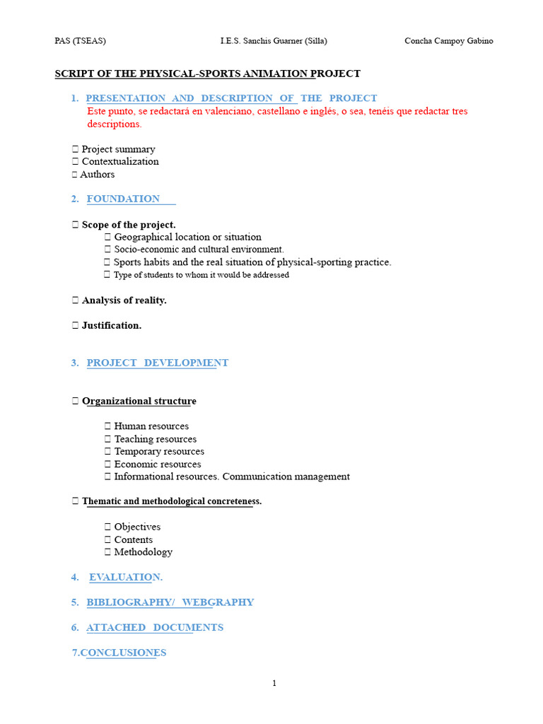 Script Project TFG Higher Vocational Training | PDF | Evaluation ...