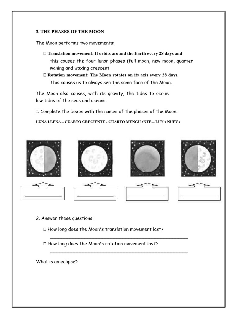 Phases of The Moon | PDF